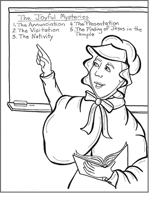 Saint elizabeth ann seton coloring pages